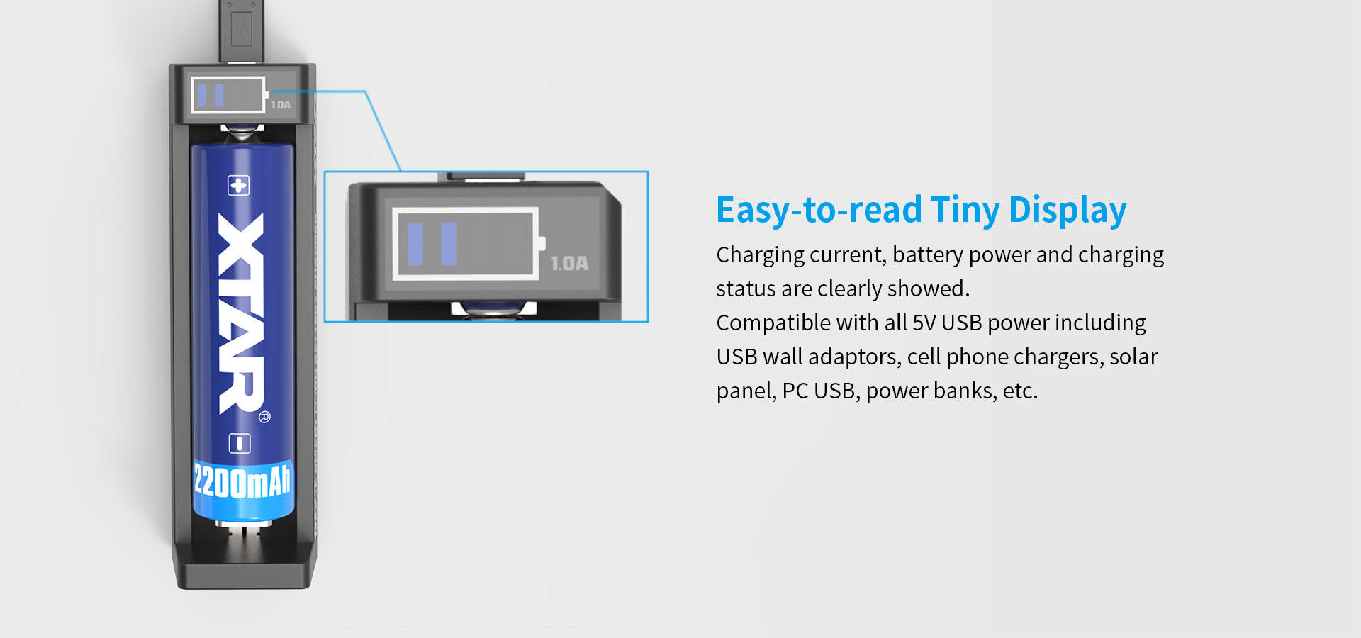 Cargador de batería XTAR MC1 PLUS | Miravia