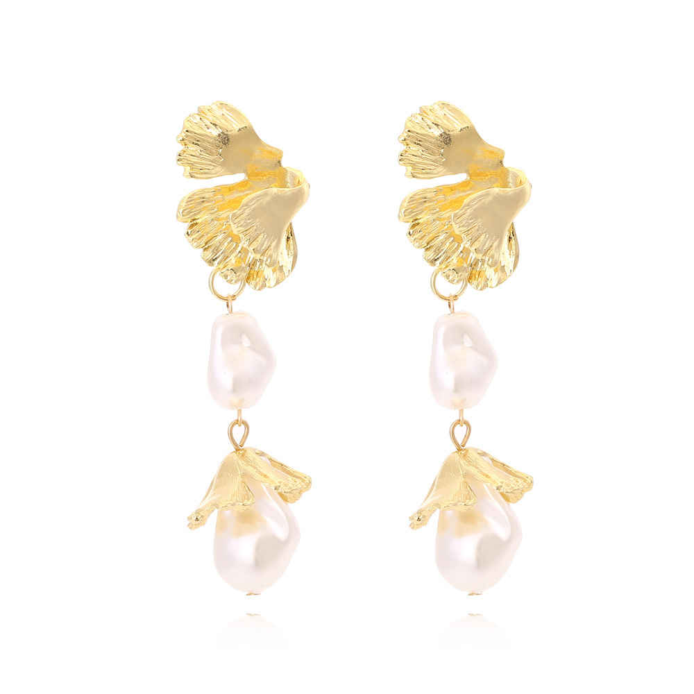 Pendientes colgantes de perlas simuladoras para mujer, joyería elegante ...