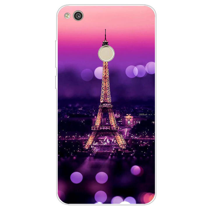 Funda de TPU pintada para Huawei P8 P9 Lite 5,2, funda trasera suave para Huawei P8 Lite 2017 ...