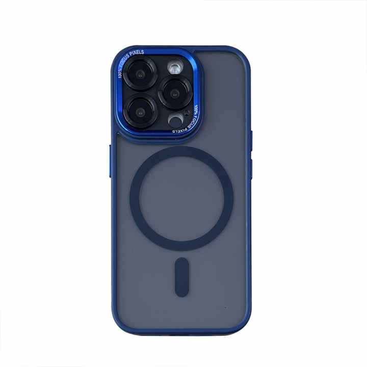 Funda de teléfono con marco de lente de Metal transparente anticaída ...