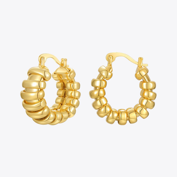 ENFASHION Conjunto De Pendientes De Aro Para Mujer Aretes De Color ENFASHION Conjunto De Pendientes De Aro Para Mujer Aretes De Color