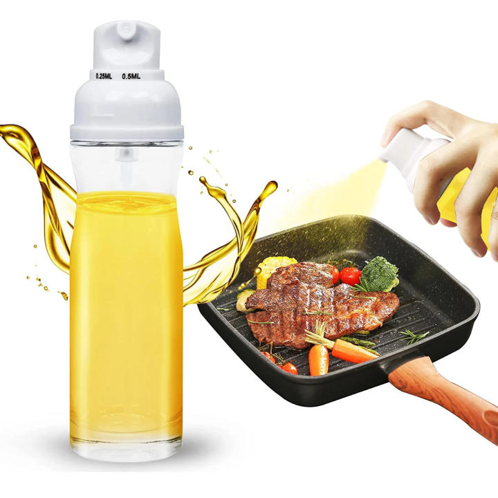 Botella de Spray de Aceite para Cocina y Fritolera con Pulverizador de ...