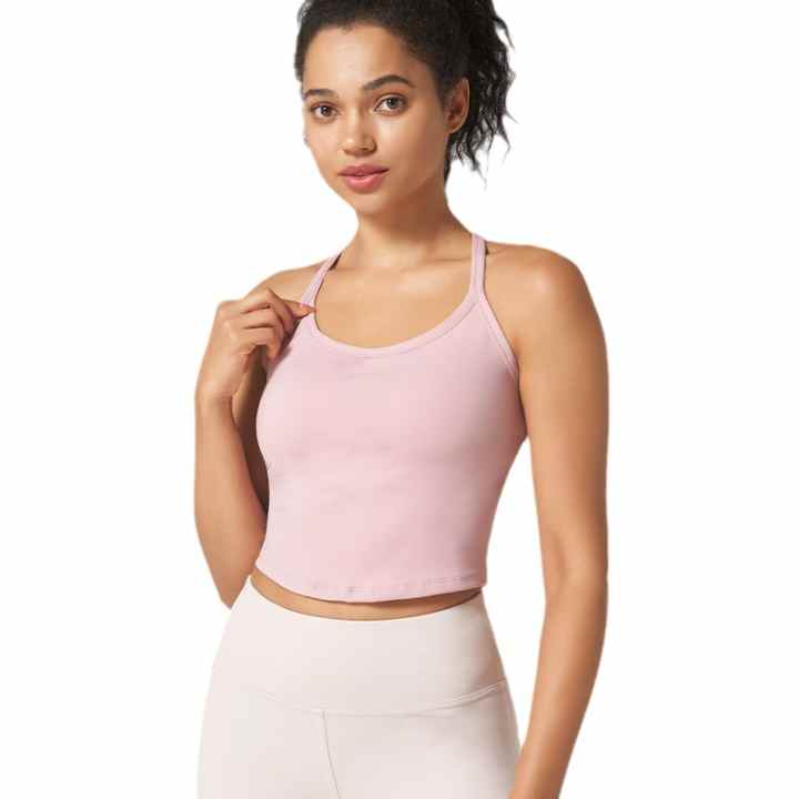 Sujetador deportivo de verano con copas y almohadillas de pecho para ...