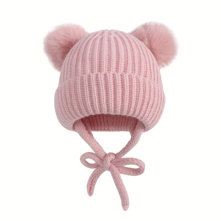 Gorro De Punto Para Bebé De 0 A 12 Meses, Gorro Con Correa De Color ...