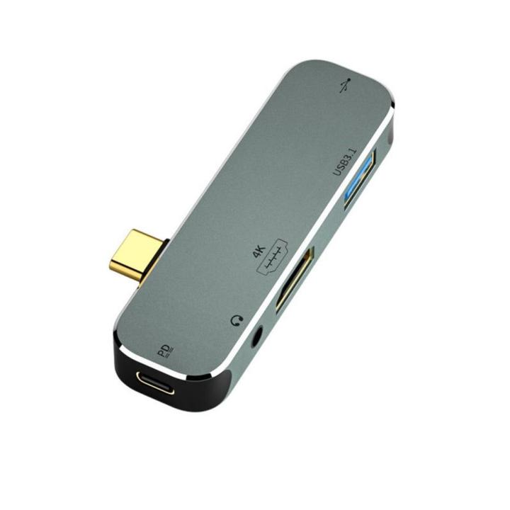 Extensor de USB Tipo-C Hub 3.55mm Jack PD100W Compatible con HDMI para ...