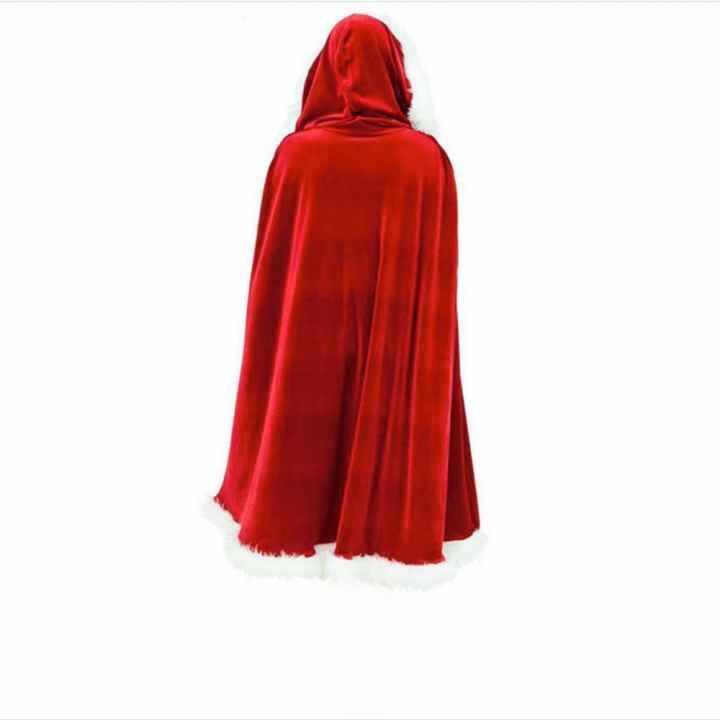 Haloyo-capa de Navidad de lujo para adultos y niños, disfraz de Papá ...