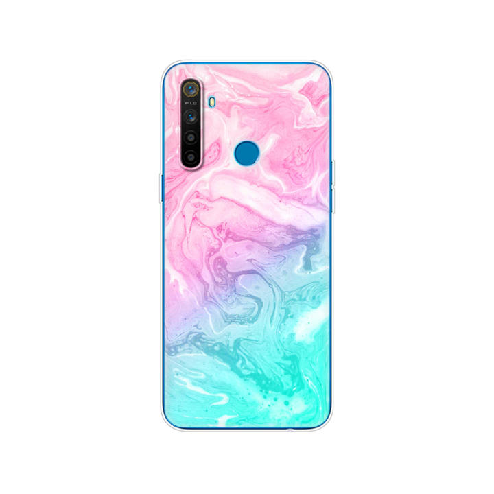 Funda trasera de silicona suave para teléfono, carcasa para Realme 5 ...