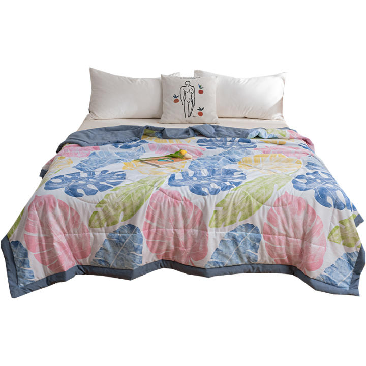 Edredón fino con estampado de aire acondicionado lavable, agradable a ...