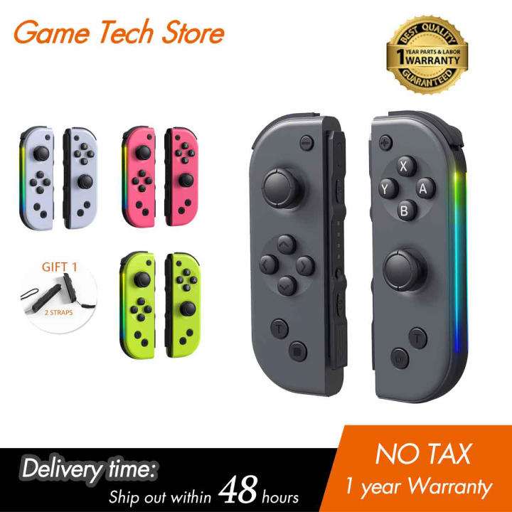 JoyPad Switch Controller luminiscencia Lateral Joy Cons L/R Compatible con Lite/OLED/Switch ...