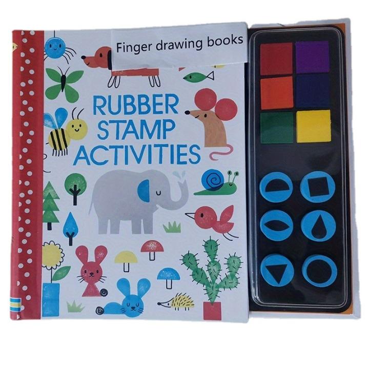 Libro de huellas dactilares con sellos de caucho, Bloc de tinta ...