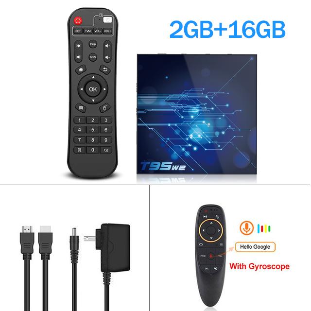 Dispositivo de TV inteligente T95W2, decodificador con Android 11, AV1, Amlogic S905W2, 4GB ...