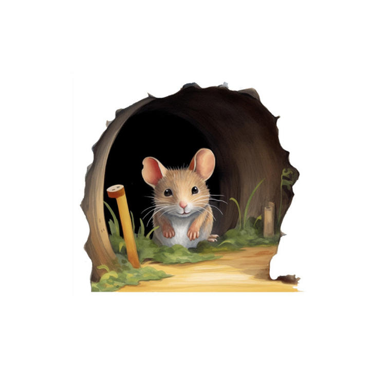 Pegatina de Pared de Ratón Bonito para Sala de Estar Decoración de ...