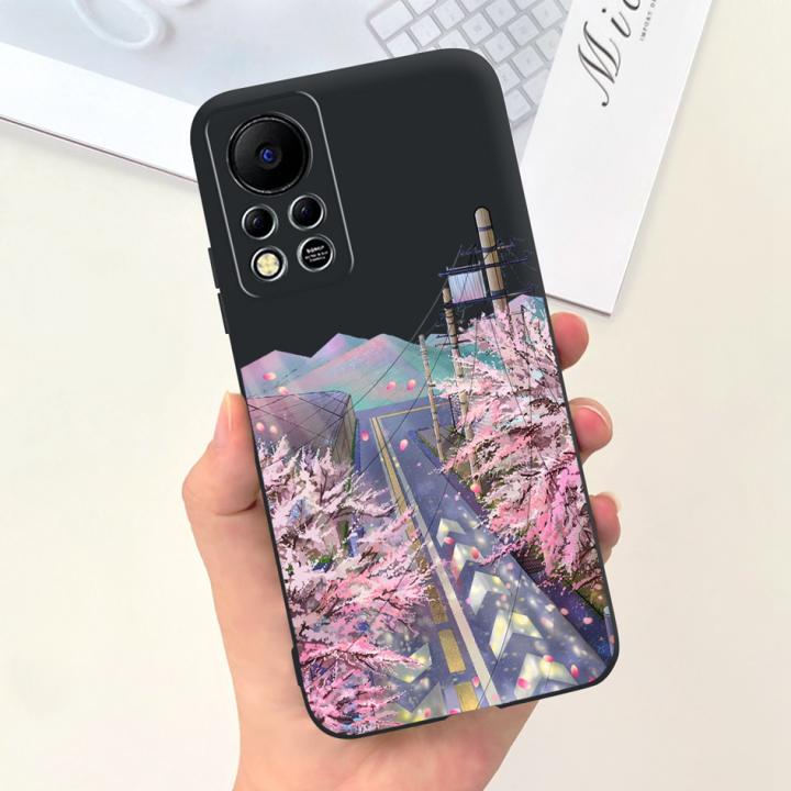 Funda trasera de silicona para Infinix Hot 11s NFC, X6812B, flor de ...