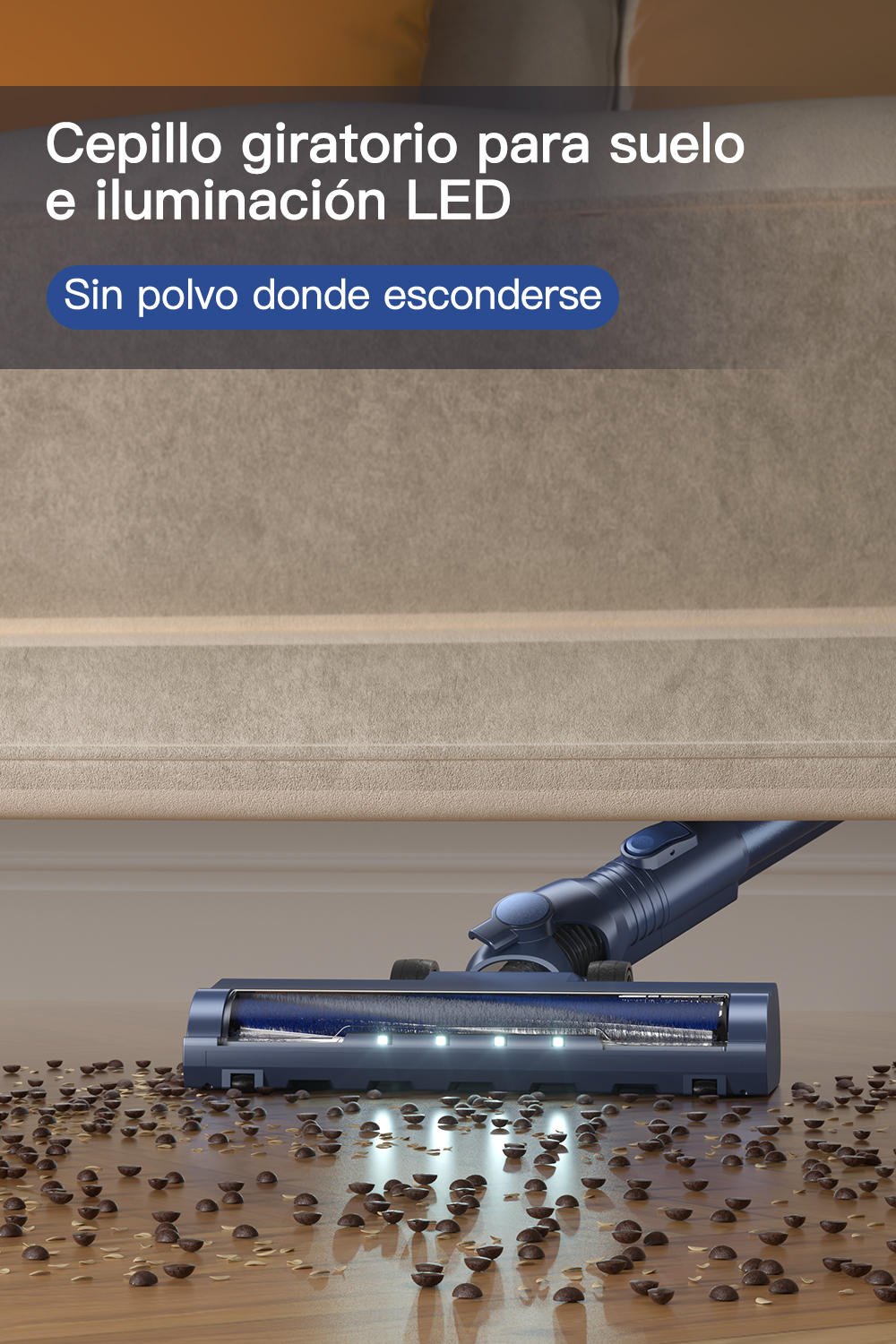 PRETTYCARE-aspiradora inalámbrica W400, aspirador de pie automático ...