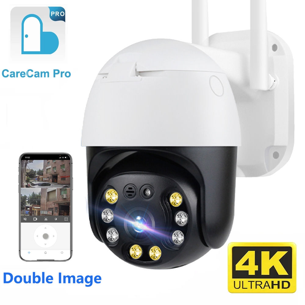 CareCam-cámara PTZ 4K de 8MP, videocámara de seguridad CCTV para ...