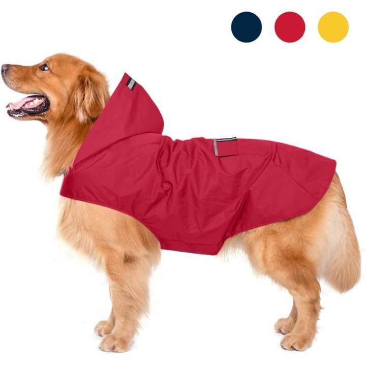 Funda Impermeable para Perros con Capucha y cuello, reflectores ...