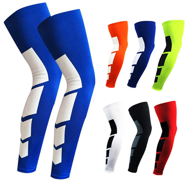 Rodillera deportiva de longitud completa para hombre y mujer, mangas de ...