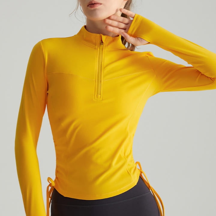 Top de Yoga con Zip Completo para Mujeres - Ajuste de Estiramiento ...