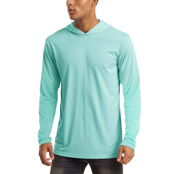 MAGCOMSEN-camisetas con capucha para hombre, camisa de manga larga con protección solar uv, de ...