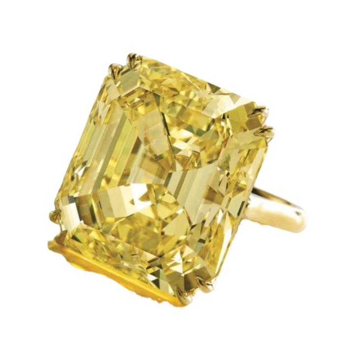 Anillo De promoción Elegante Con Incrustaciones De Circonita Amarilla ...