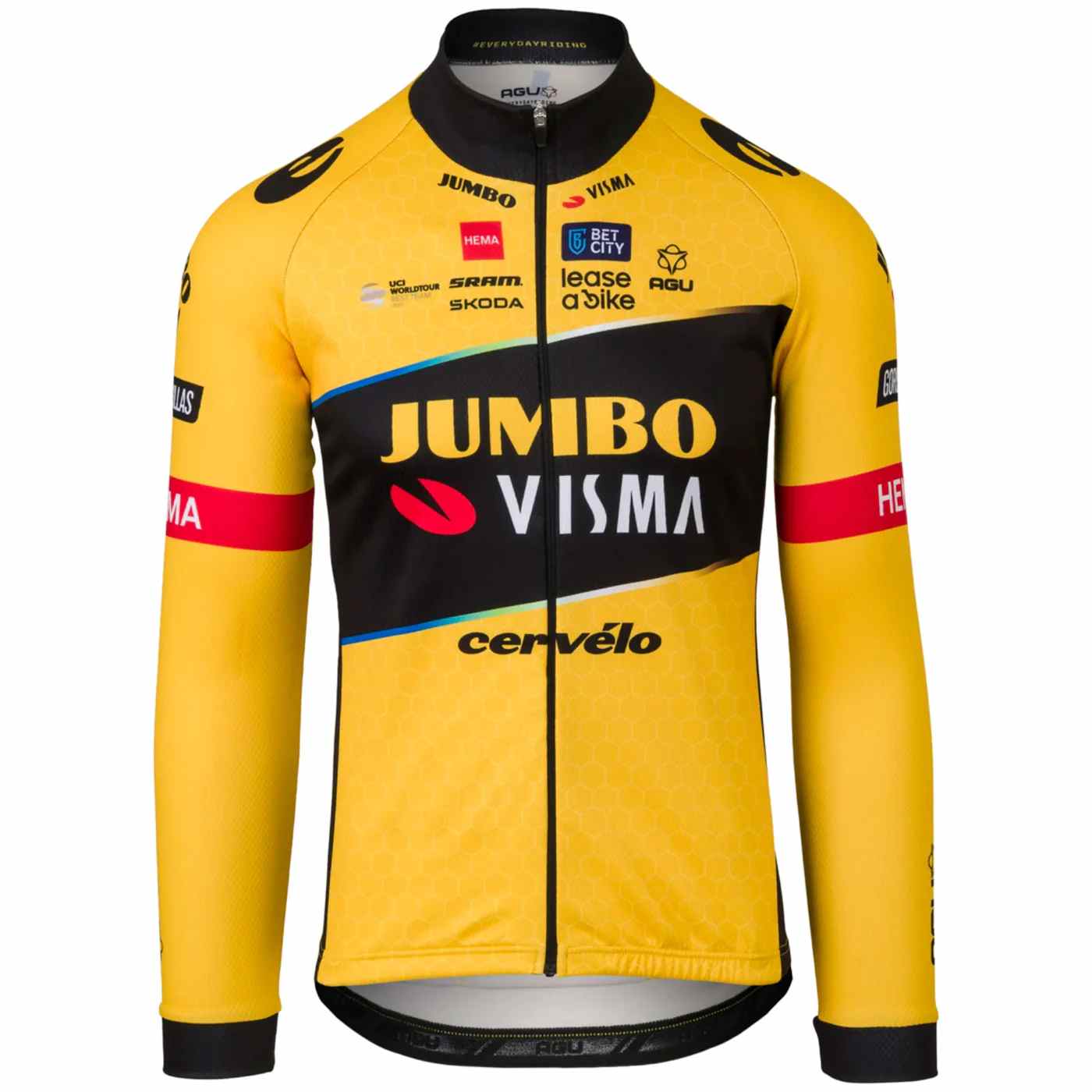 Conjunto de ropa de ciclismo del equipo Jumbo Visma, Jersey de manga ...