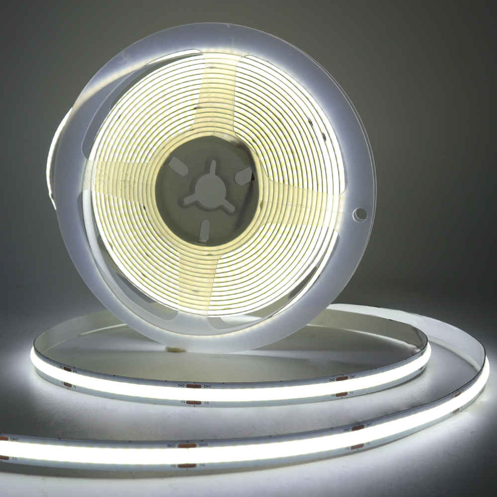 Tira de luces LED COB regulable, cinta Flexible de alta densidad, 5V ...