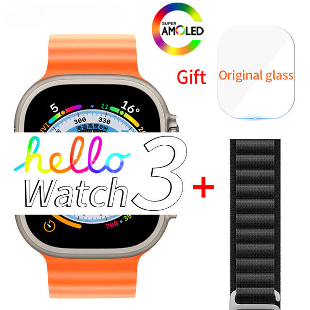 Hello Watch 3 Plus-reloj inteligente para hombre y mujer, pulsera ...