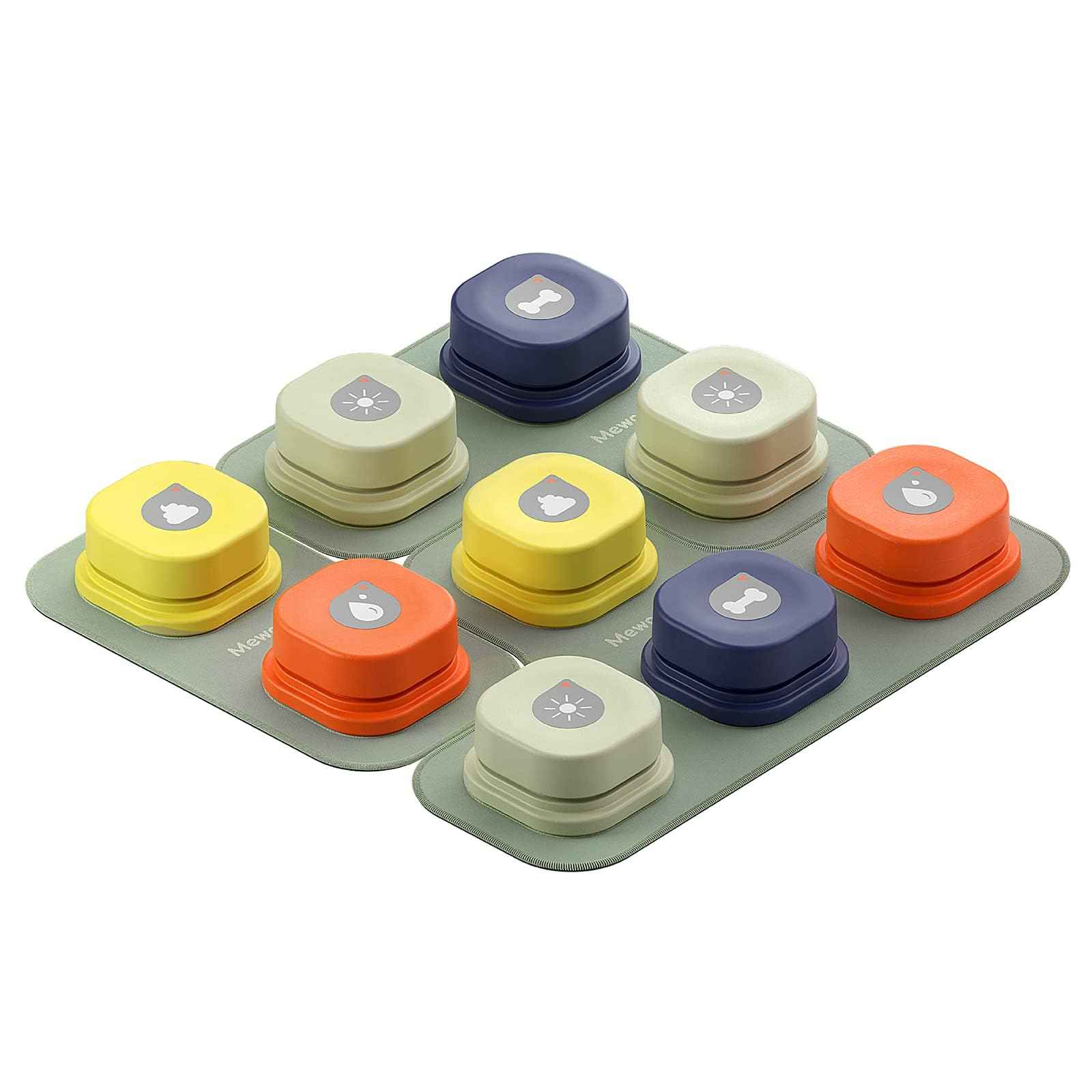 Mewoofun-Botones de perro grabables para comunicación, 9 Paquetes | Miravia