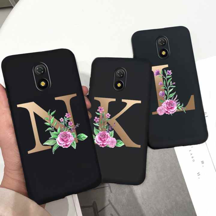 Funda de silicona suave para teléfono, carcasa con letras negras de la ...