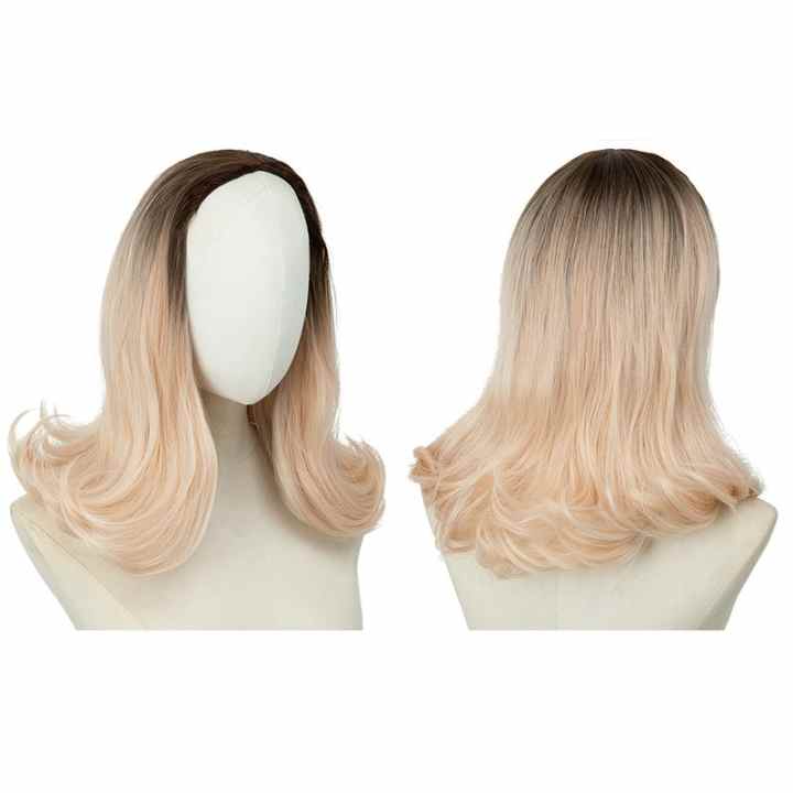 Cinturón de pelo de punto de onda, cabello rizado corto ligeramente ...