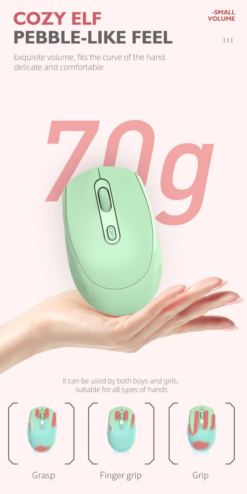 Morandi-ratón inalámbrico con Bluetooth, Mouse de carga silenciosa ...