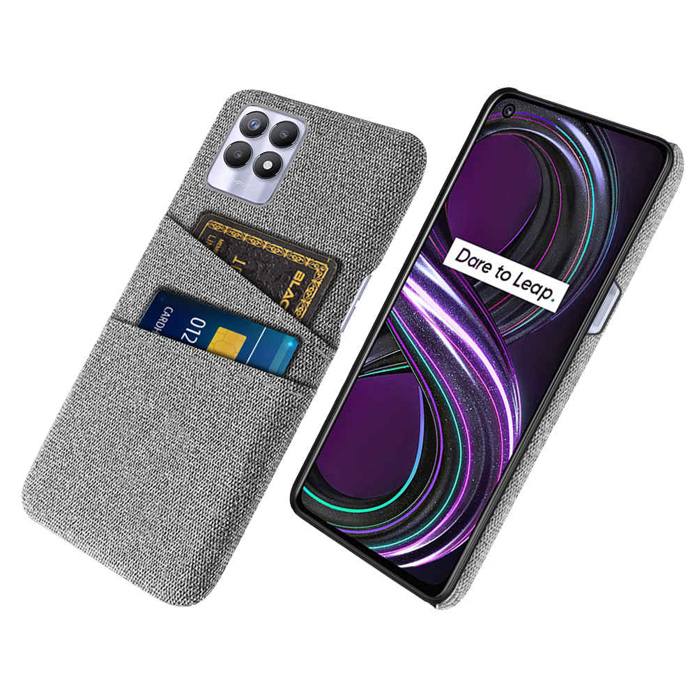 Funda de tela de lujo para móvil, cubierta de tarjeta Dual para Realmi ...