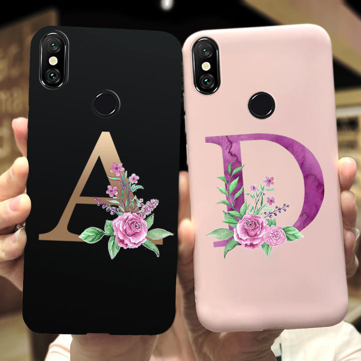 Funda de teléfono con letras bonitas para Xiaomi Mi 8 Lite, carcasa ...