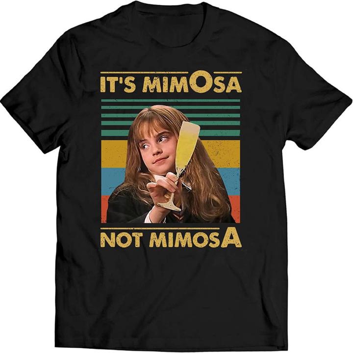 Camiseta negra de Humor, camisa Vintage, es Mimosa, no Mimosa | Miravia
