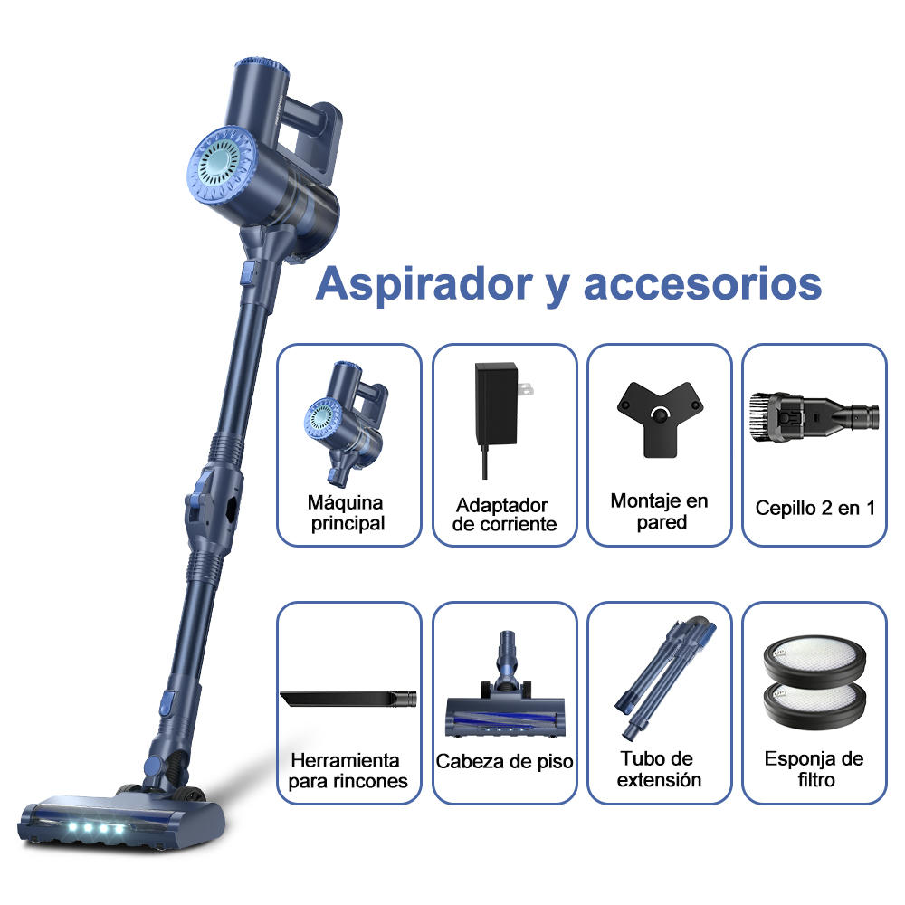 PRETTYCARE-aspiradora inalámbrica W400, aspirador de pie automático ...