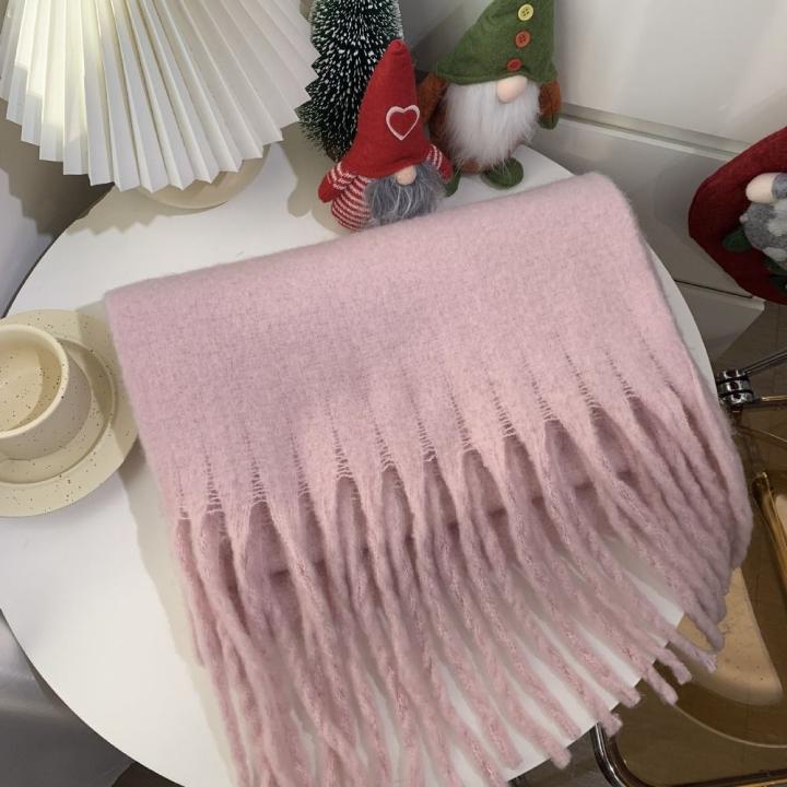 Chal de invierno a prueba de viento para mujer, Fular grueso, manta ...