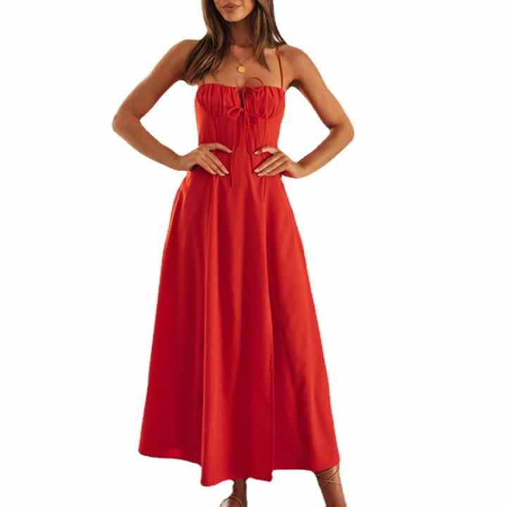 Falda ajustada elegante de primavera y verano, falda con tirantes de ...