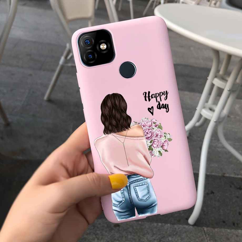 Fundas de teléfono con patrón de chica divertida para ITEL P36 Play ...