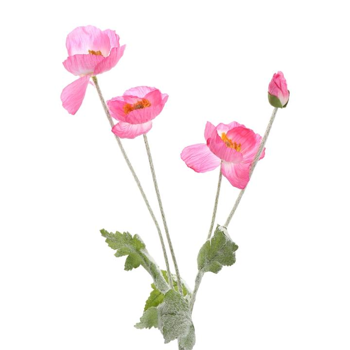Amapolas falsas realistas de Color estético, ramo de flores ...