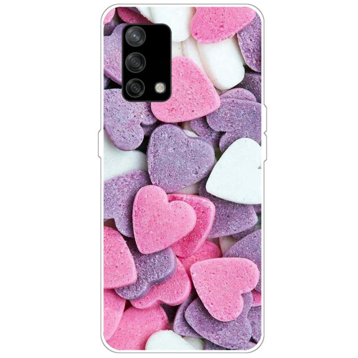 Funda trasera de TPU suave con estampado de corazón de amor para OPPO ...