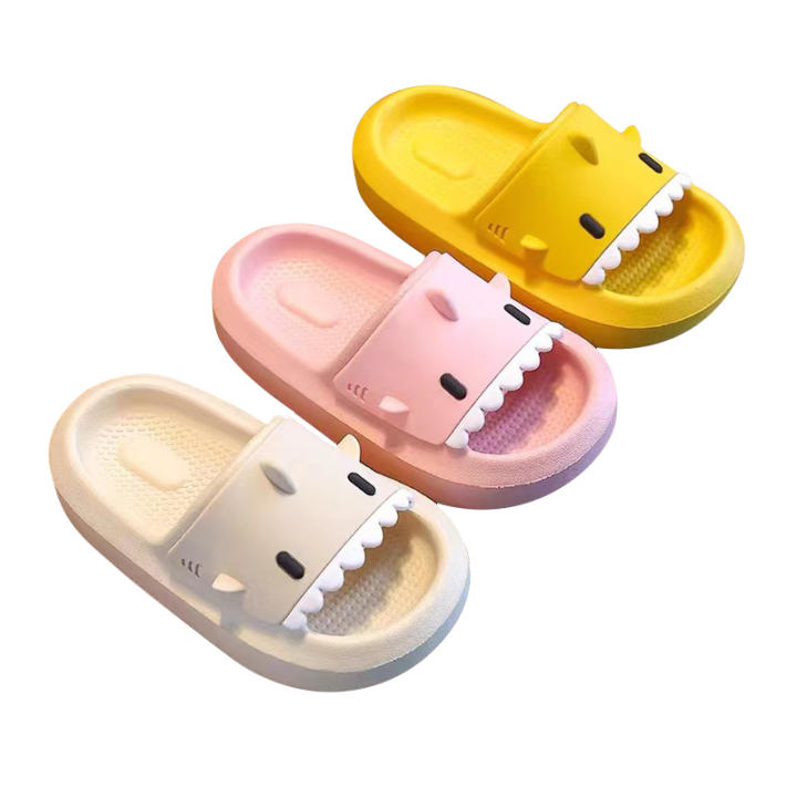Pantuflas de tiburón para niños, trajes de baño de dibujos animados ...