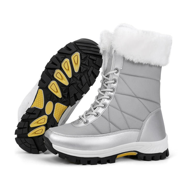 TUINANLE-Botas de plataforma para mujer, zapatos cálidos de felpa a la ...