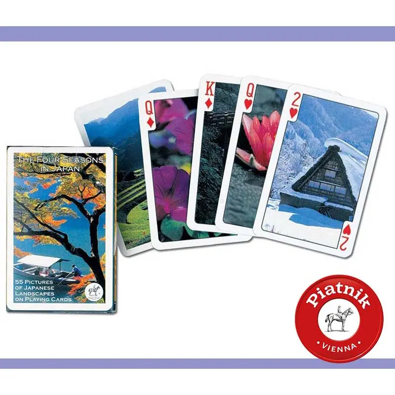 Piatnik Baraja de poker bridge de 55 cartas Las cuatro estaciones en Japón Fotografías ...