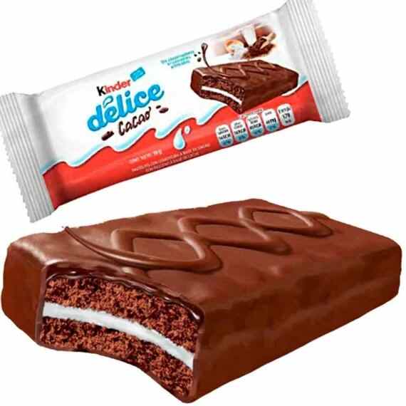 Caja KINDER DELICE de Cacao - Delicioso y tierno bizcocho elaborado a ...