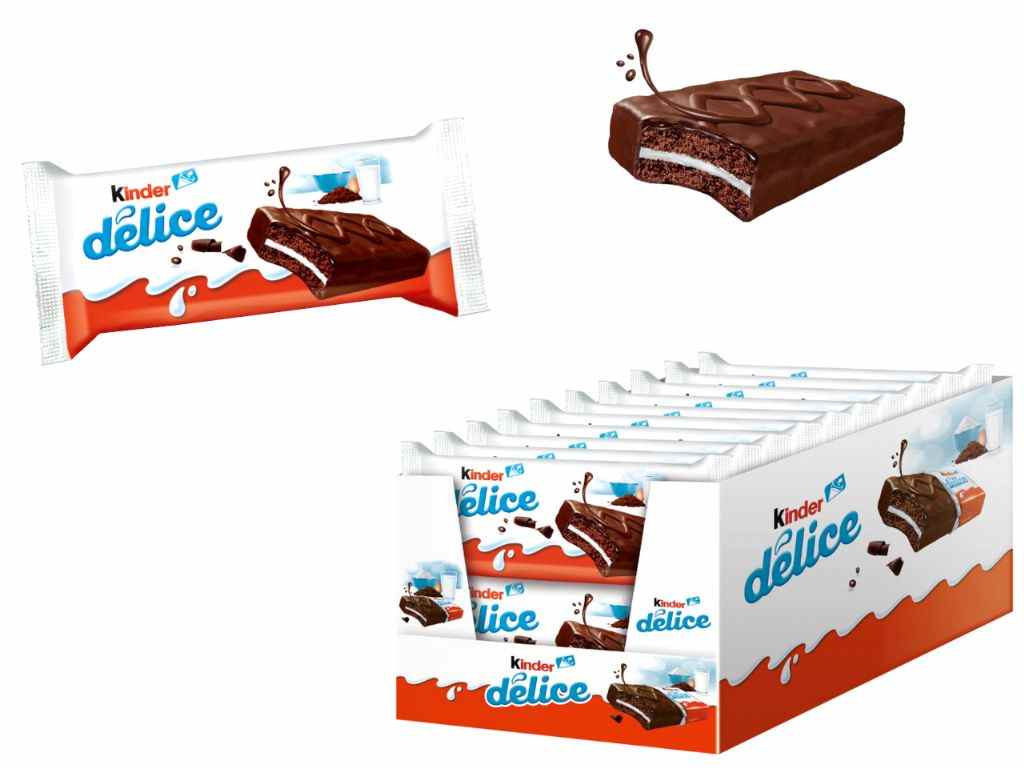 Caja KINDER DELICE de Cacao - Delicioso y tierno bizcocho elaborado a ...