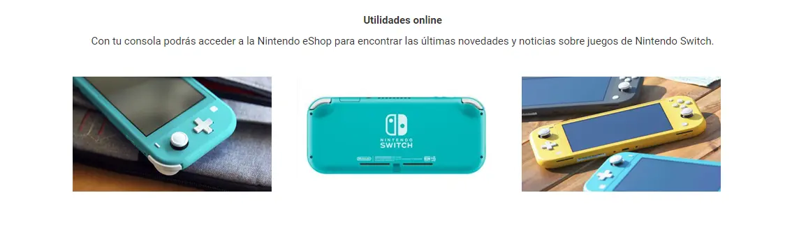 Consola Nintendo Switch Lite - Gris / Verde / Rosa / Amarillo | Miravia
